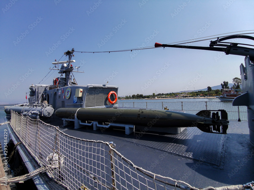 naval frigate corvette battleship turret Stock Photo | Adobe Stock