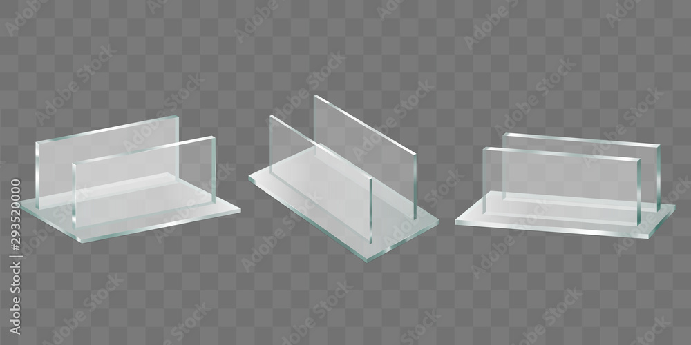 Acrylic glass table talker, plastic holder for advertising brochures ...