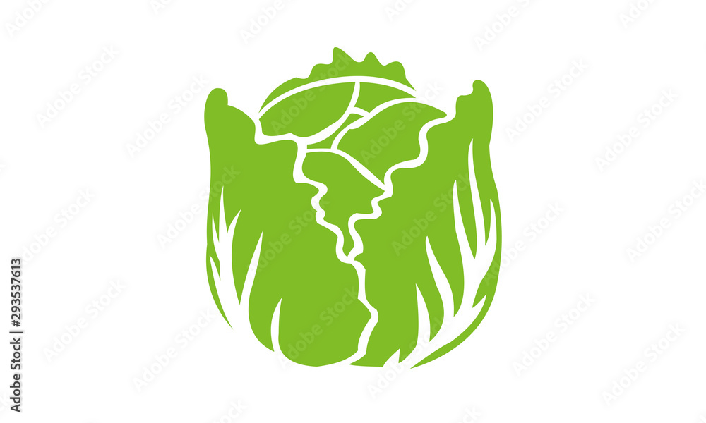 cabbage icon logo เวกเตอร์สต็อก | Adobe Stock