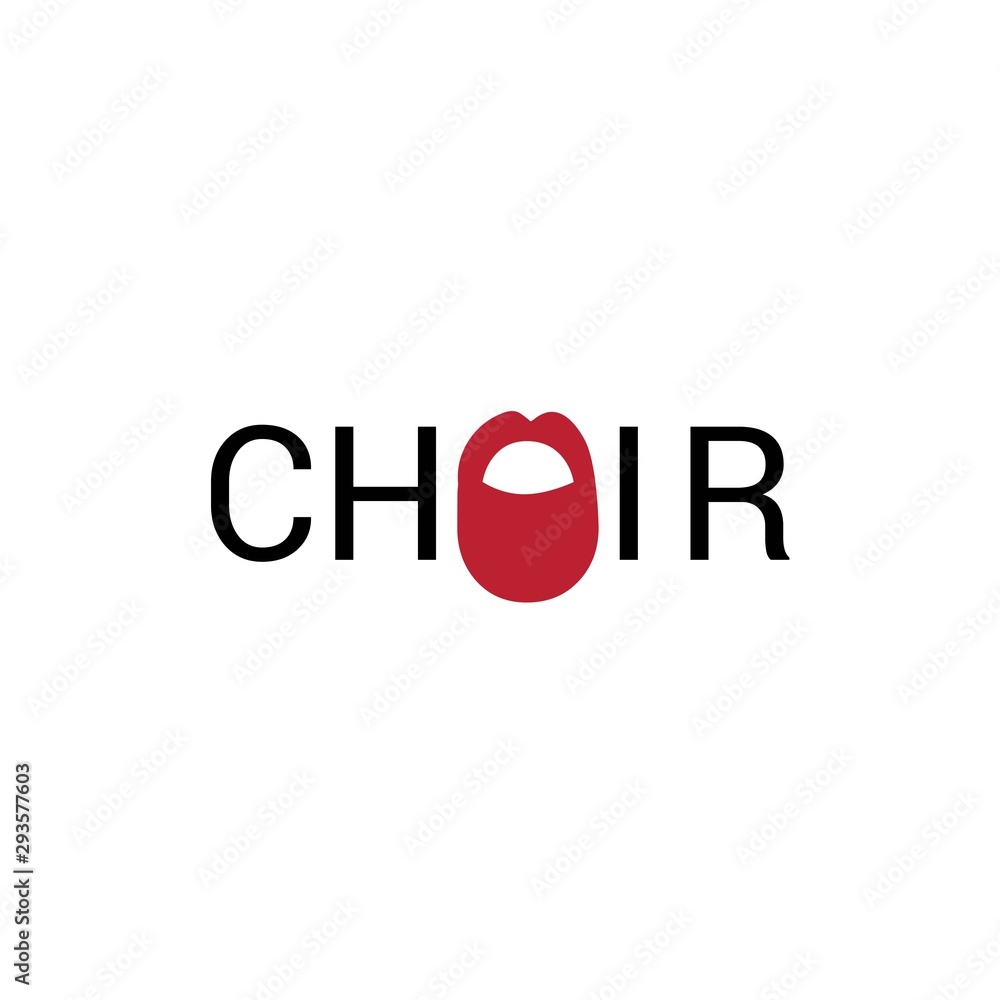 Choir, music, singing logo, Vocal group logo design inspiration. Vector ...