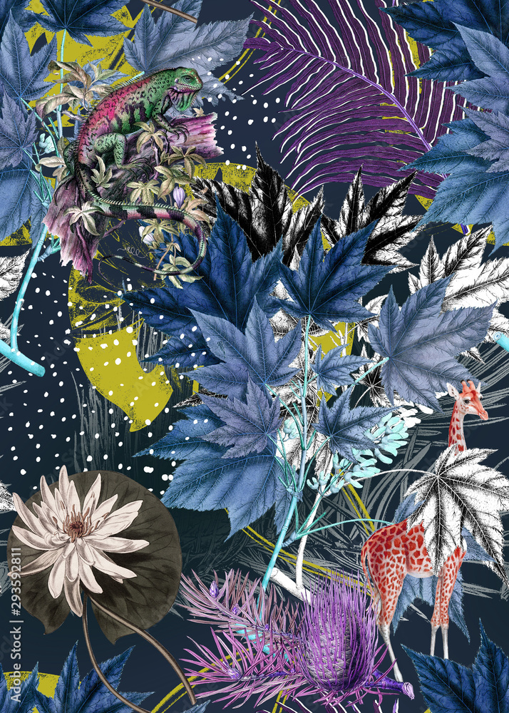 Flowers pattern.Silk scarf design, fashion textile. Background for the ...