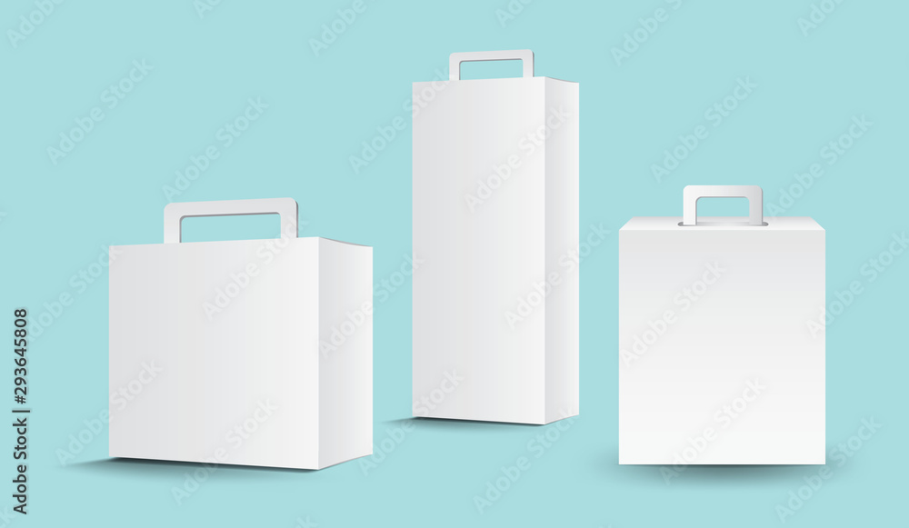 White package box vector, package design, 3d box, product design ...