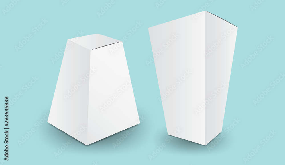 White package box vector, package design, 3d box, product design ...