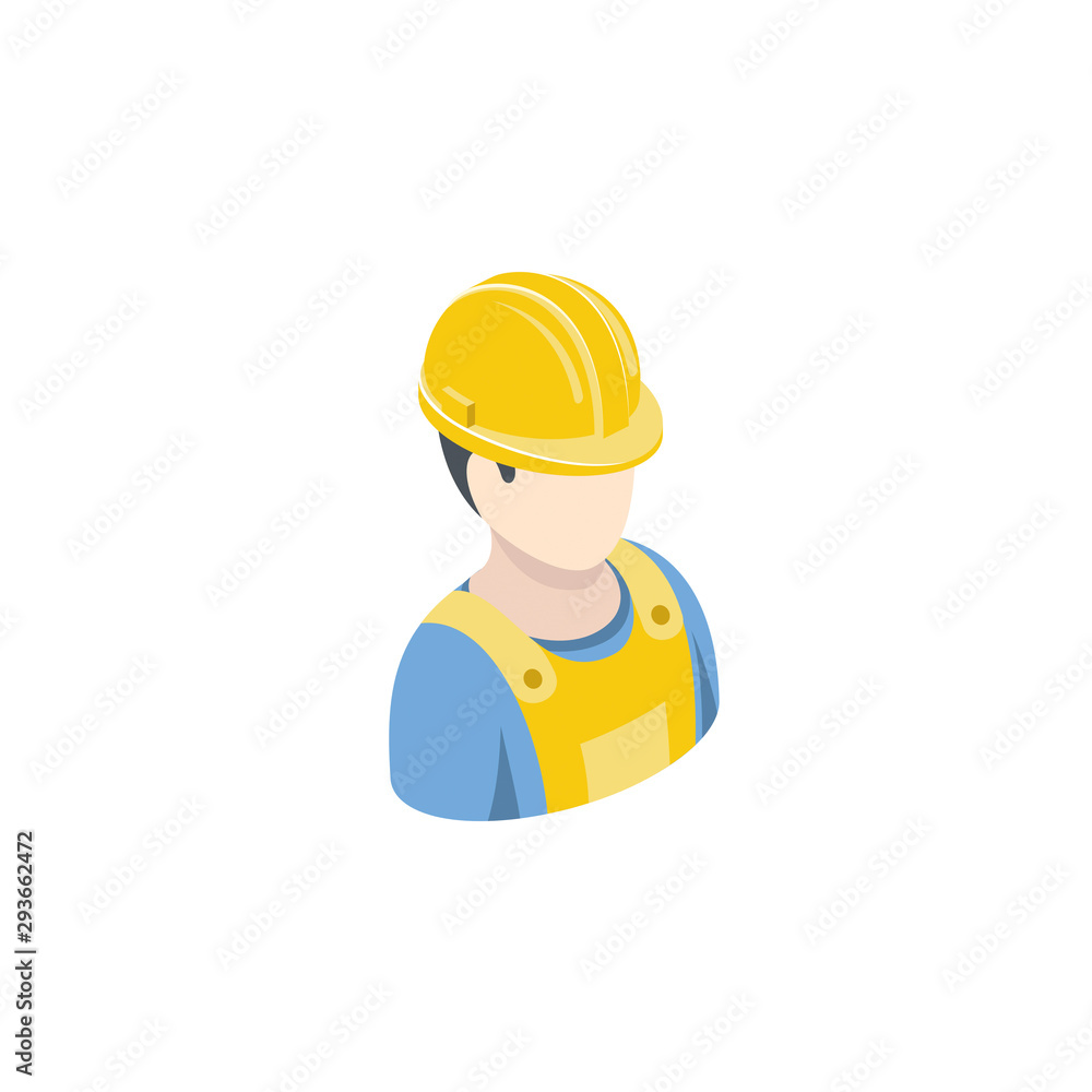 Character builder vector 3d isometric, color web icons set, new flat ...