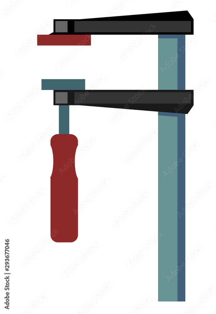 Clamp for compression. Vector image with a transparent background ...