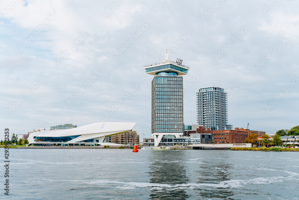 The A’dam Tower - a high building in Amsterdam with swing standing ...