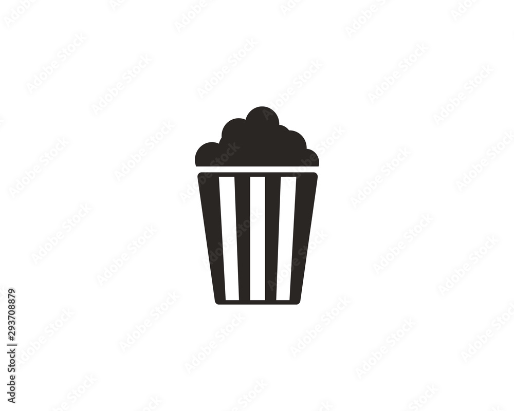 Popcorn icon symbol vector Stock Vector | Adobe Stock