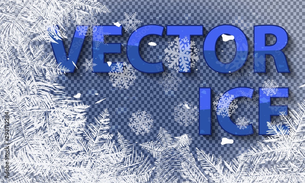 Textures blue ice. Ice rink. Winter background. Overhead view. Vector ...