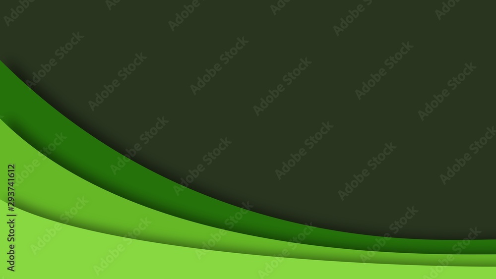 abstract smooth curve simple green color tone scheme background ...