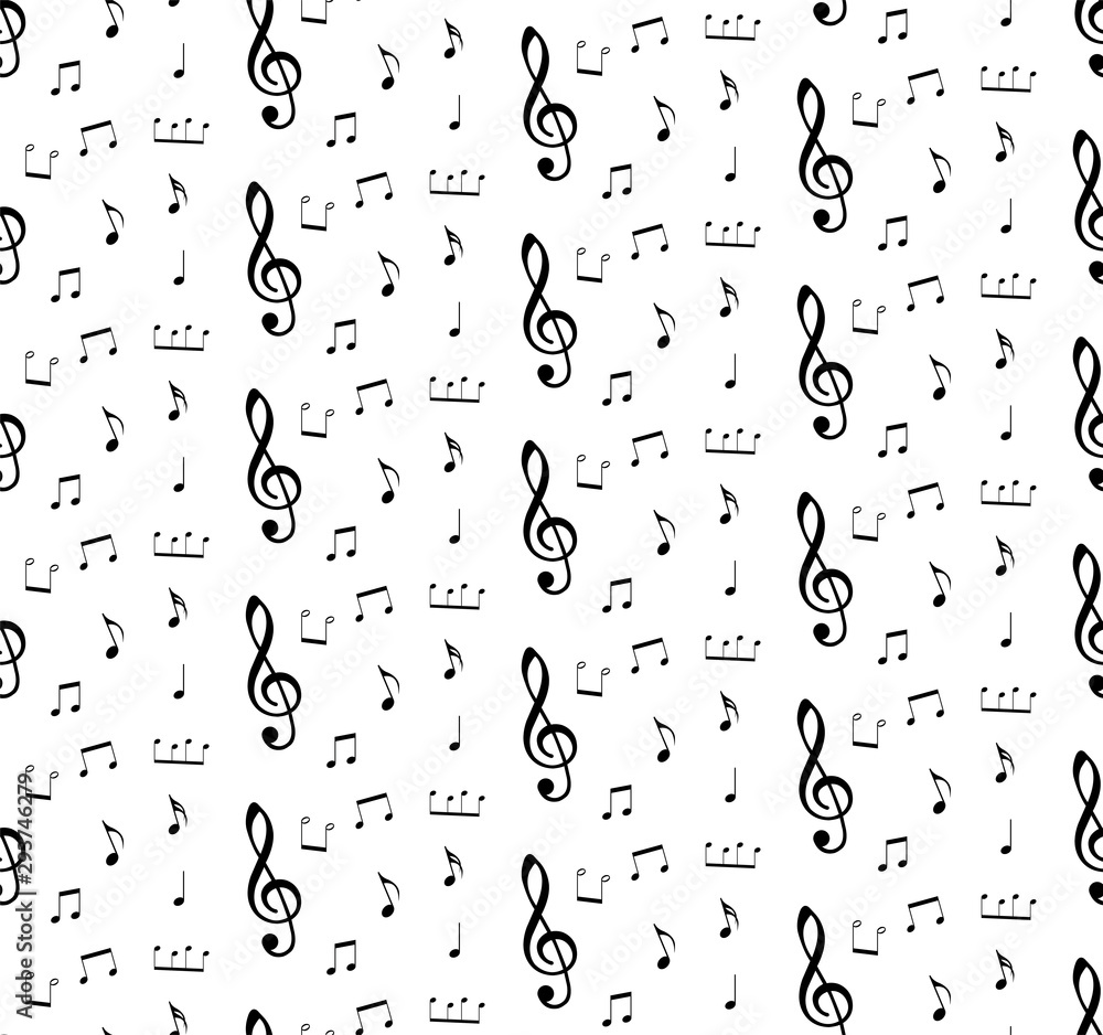 seamless musical symbols and marks seamless background with musical ...