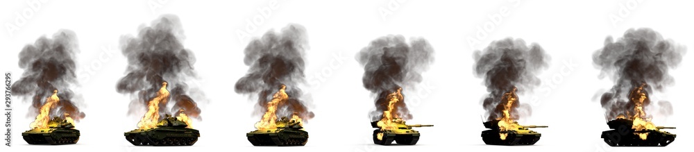 Military 3D Illustration for modern tanks concept - isolated high ...