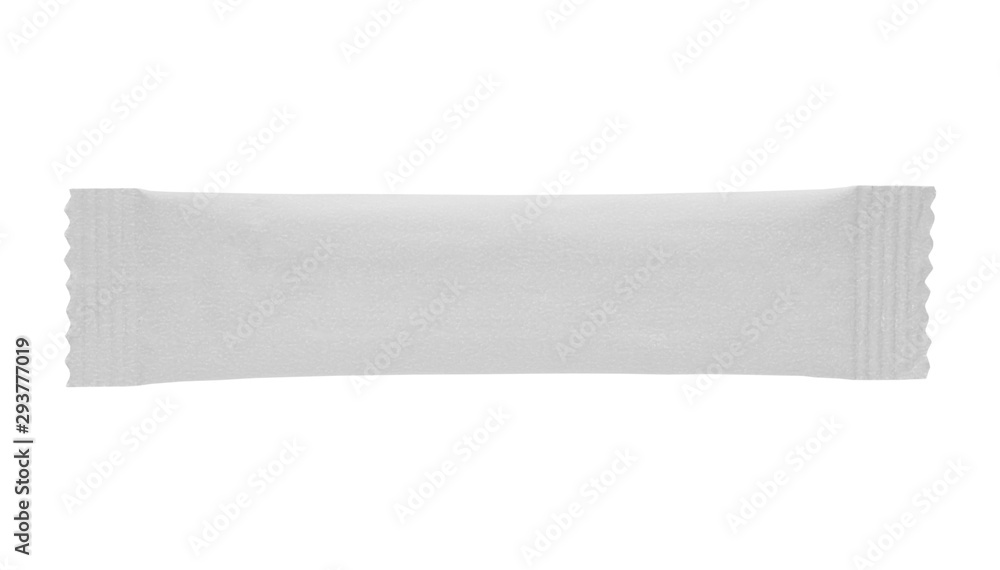 blank white stick sachet package isolated on white background Stock ...