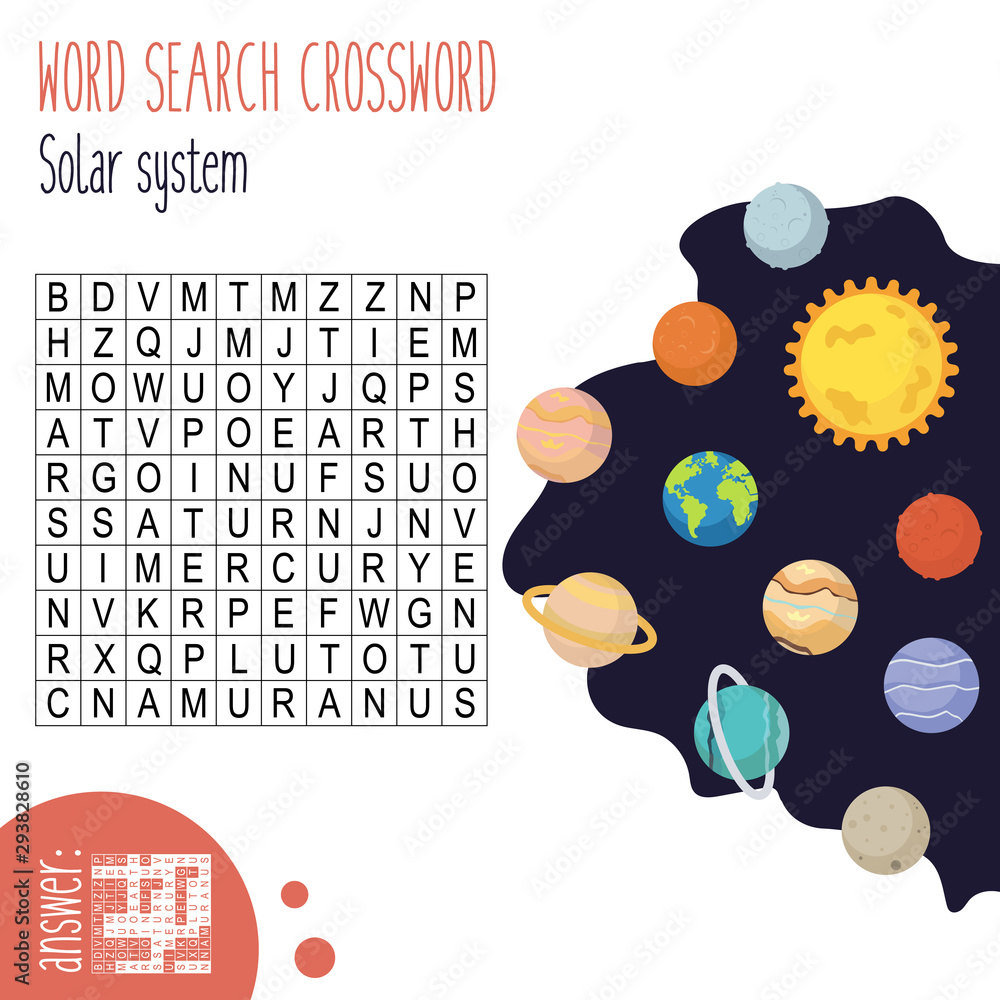 Fun Solar System Crossword Answers