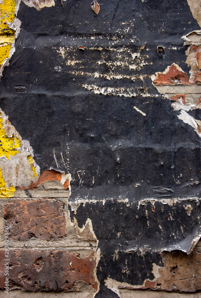 Authentic Urban Grunge, Ripped, Torn Vintage Street Posters. Street ...