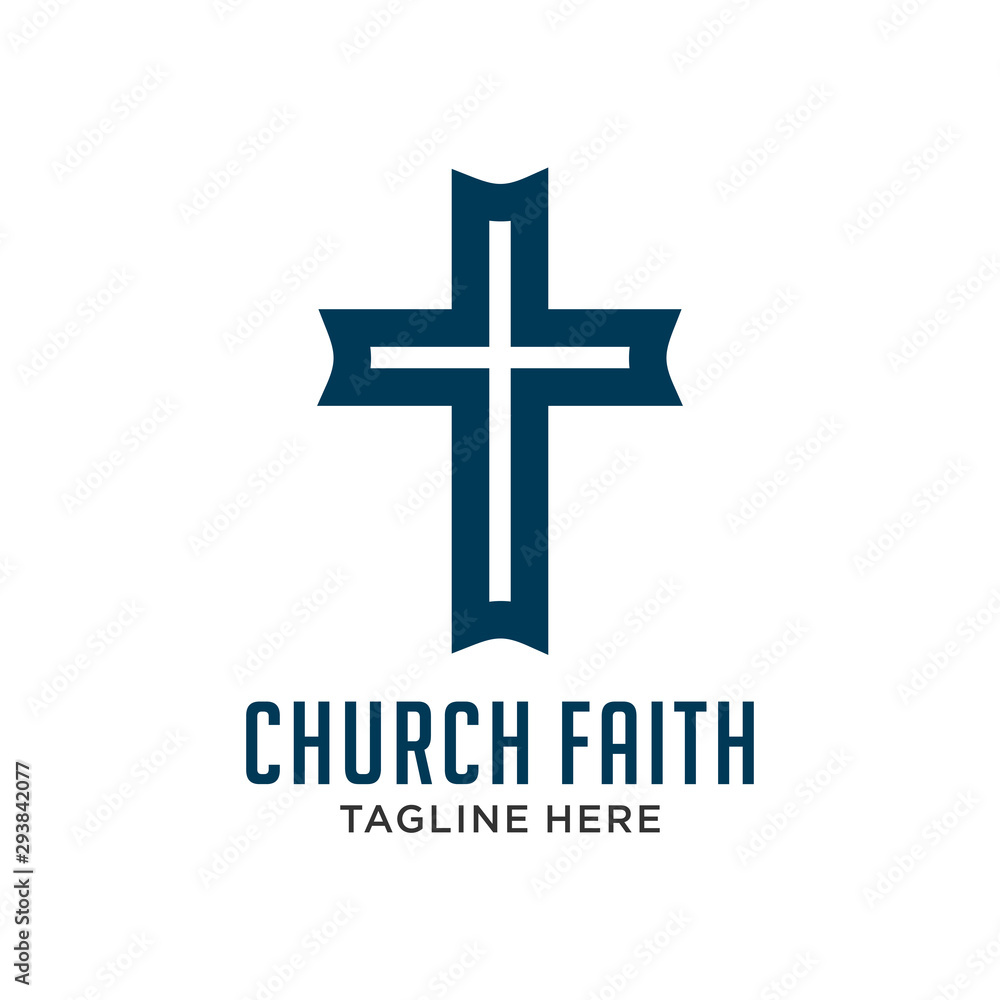 Church logo. Christian/catholic symbols. Cross symbol of the Holy ...