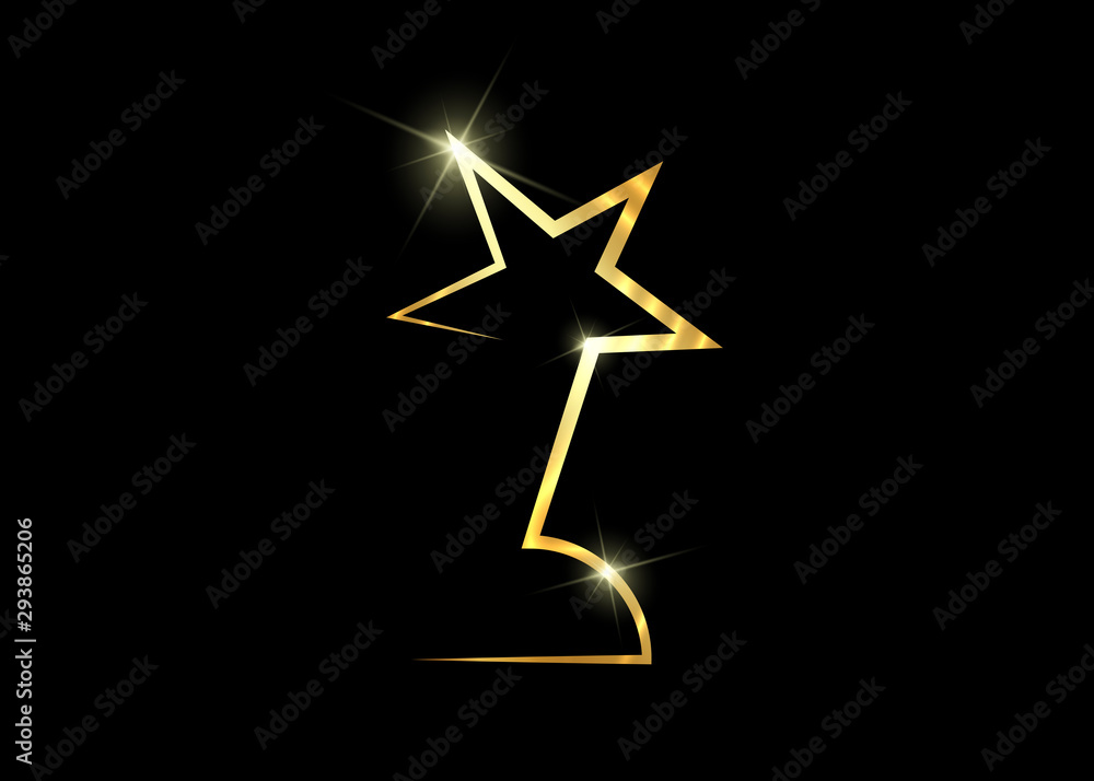 HOLLYWOOD Movie PARTY Gold STAR AWARD Statue Prize Giving Ceremony ...