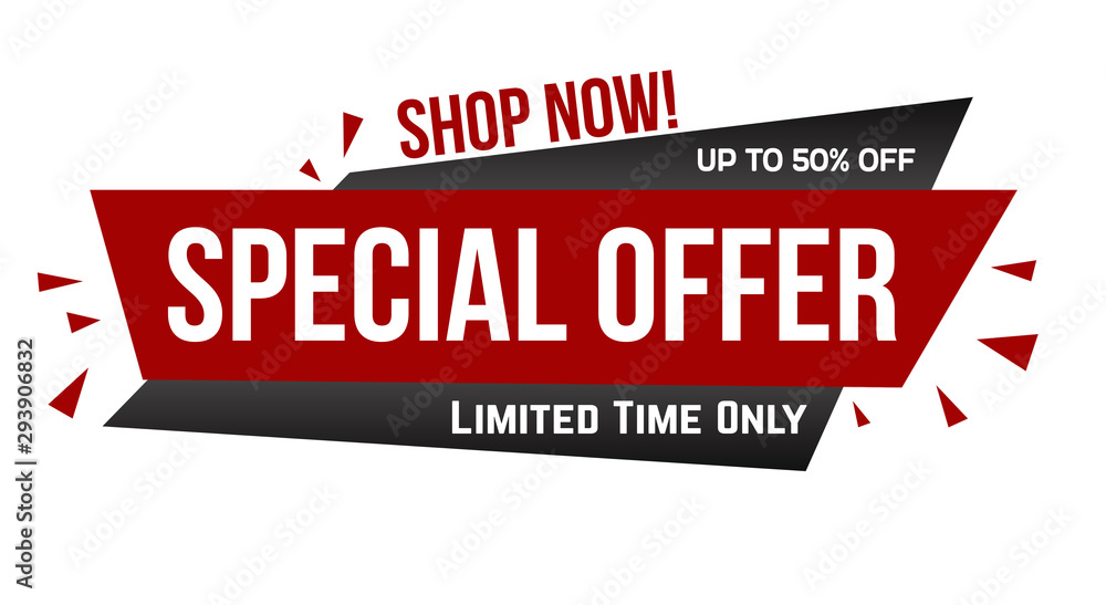 Special offer banner design Stock Vector | Adobe Stock