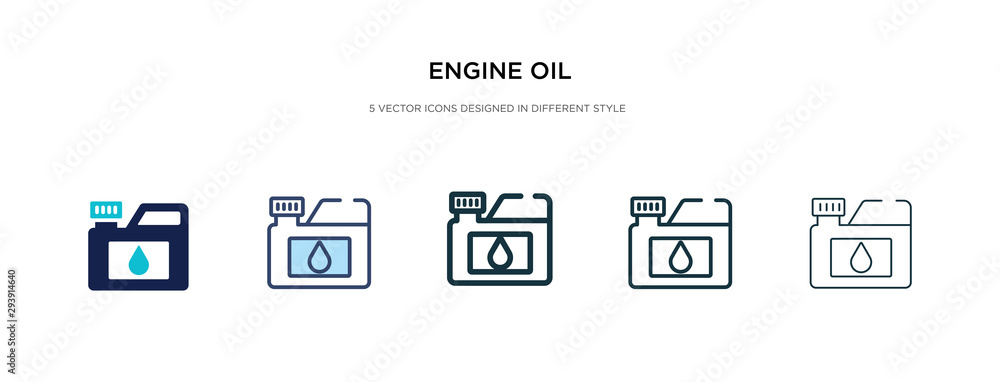 engine oil icon in different style vector illustration. two colored and ...