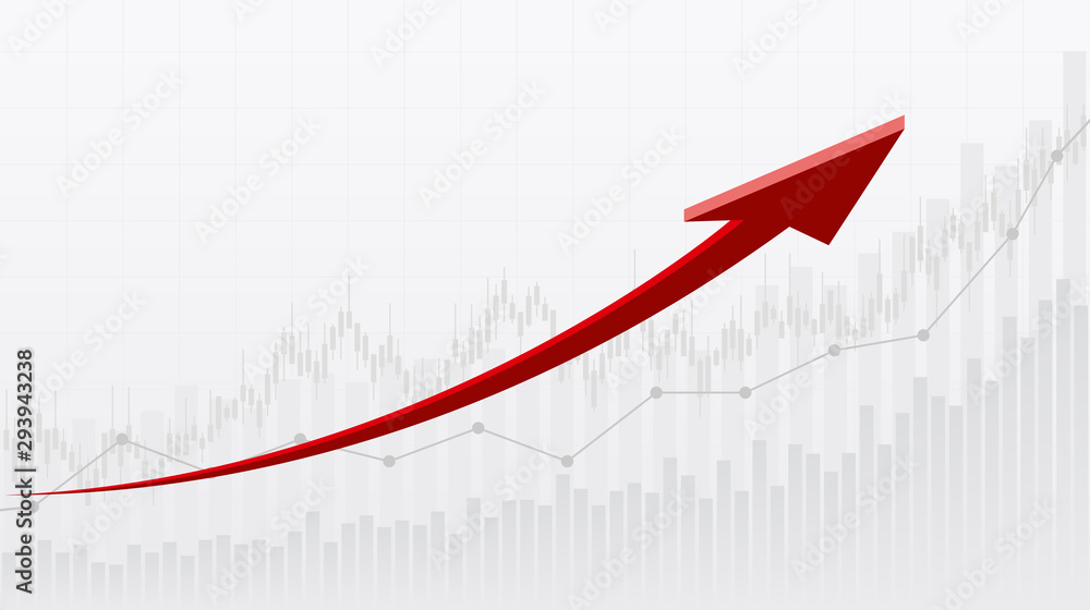 Stock Chart Arrow