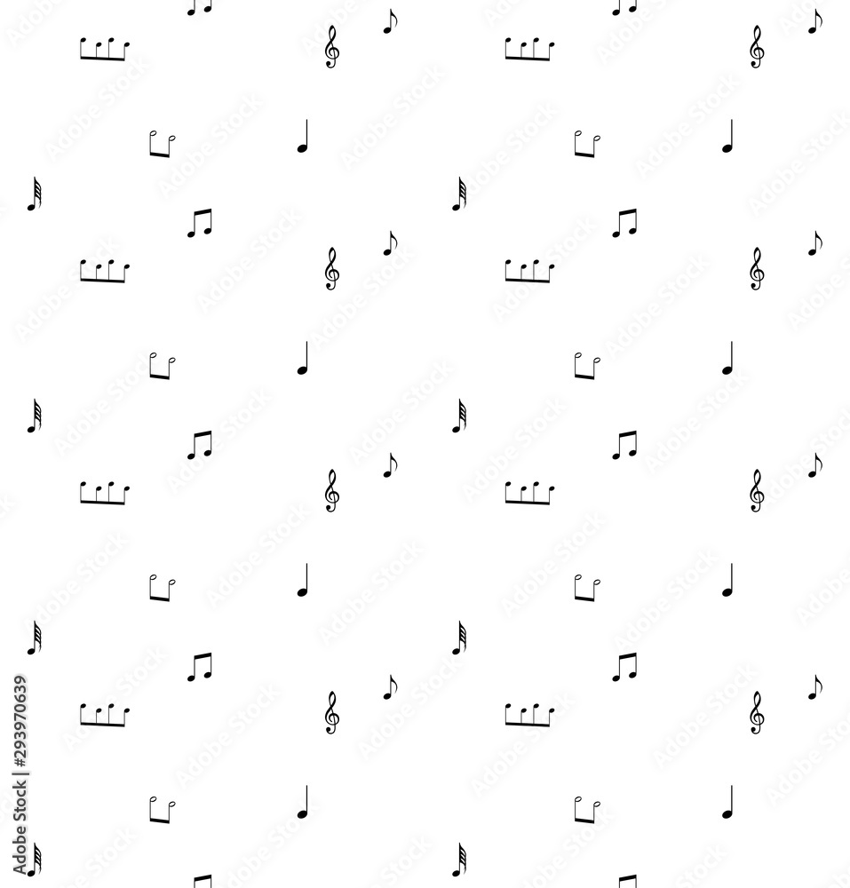 seamless musical symbols and marks seamless background with musical ...