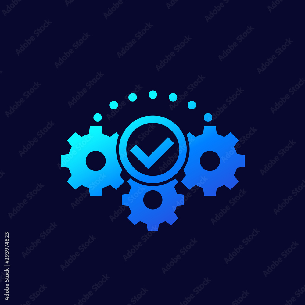 Execution or implementation icon, vector Stock Vector | Adobe Stock