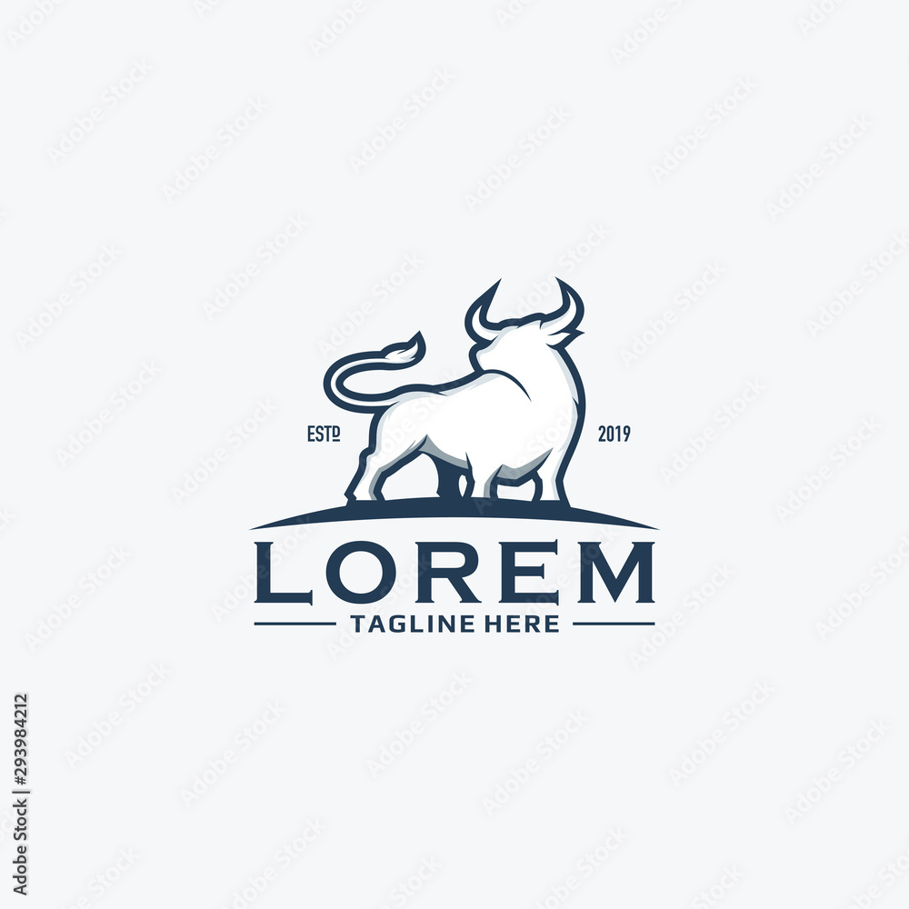 Bull premium logo design Stock Vector | Adobe Stock