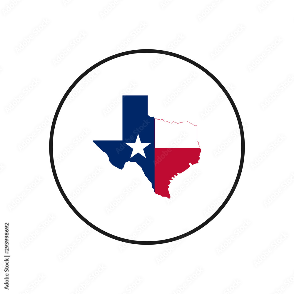 Texas map. Texas map icon. Texas symbol. Stock Vector | Adobe Stock