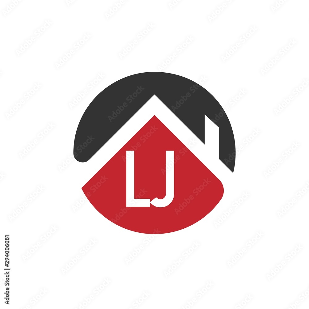Initial Letter LJ Building Logo Vector Design Template. Real Estate ...