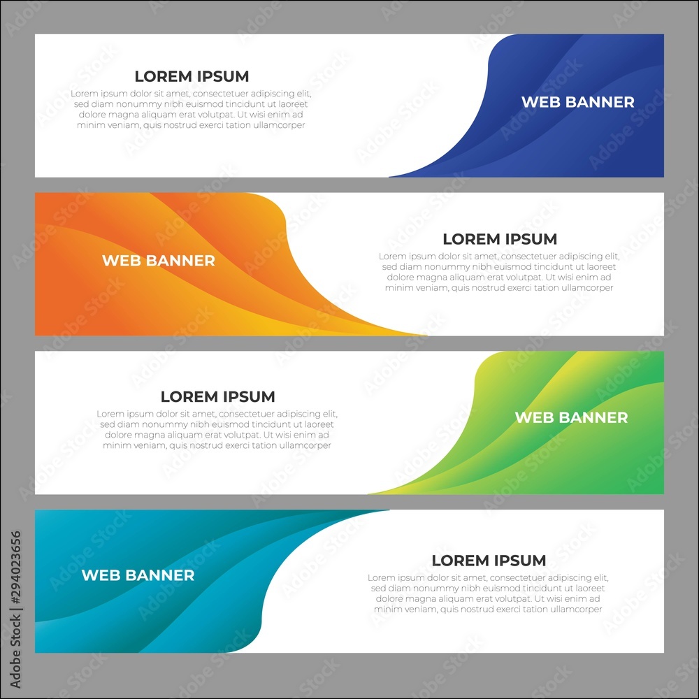 Abstract Creative and Modern Banner Background Design Template. For ...