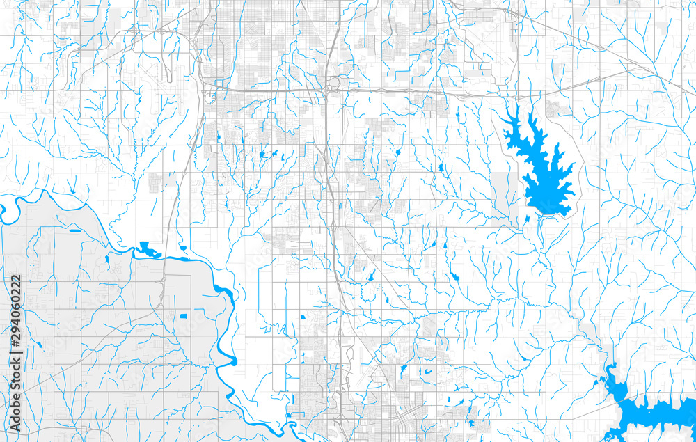 Rich detailed vector map of Moore, Oklahoma, USA Stock Vector | Adobe Stock