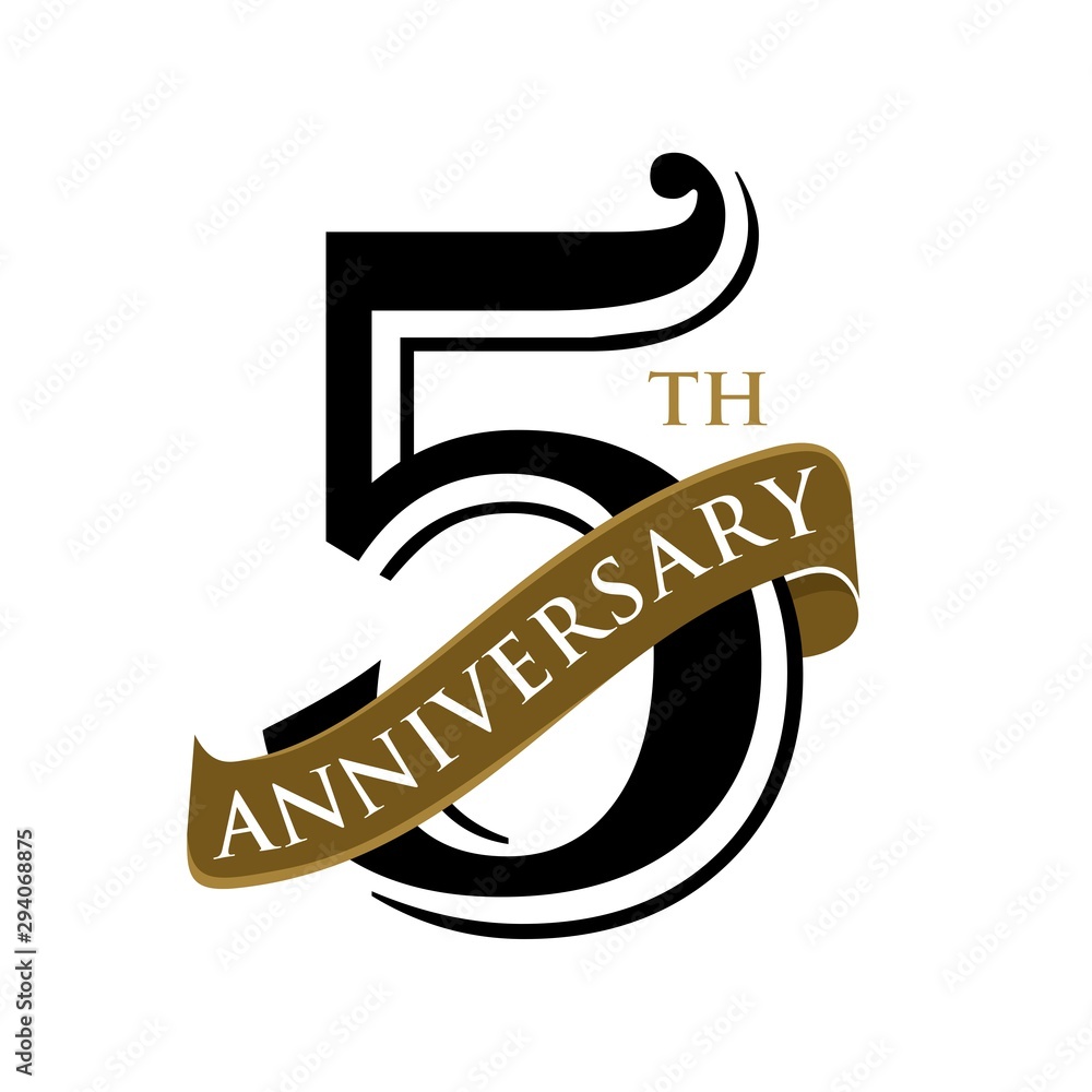 5 Years Anniversary Vector Template Illustration Design. Vector EPS 10 ...