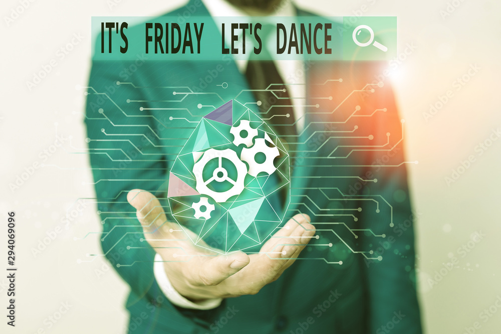 Foto Stock Word writing text It S Friday Let S Dance. Business photo ...