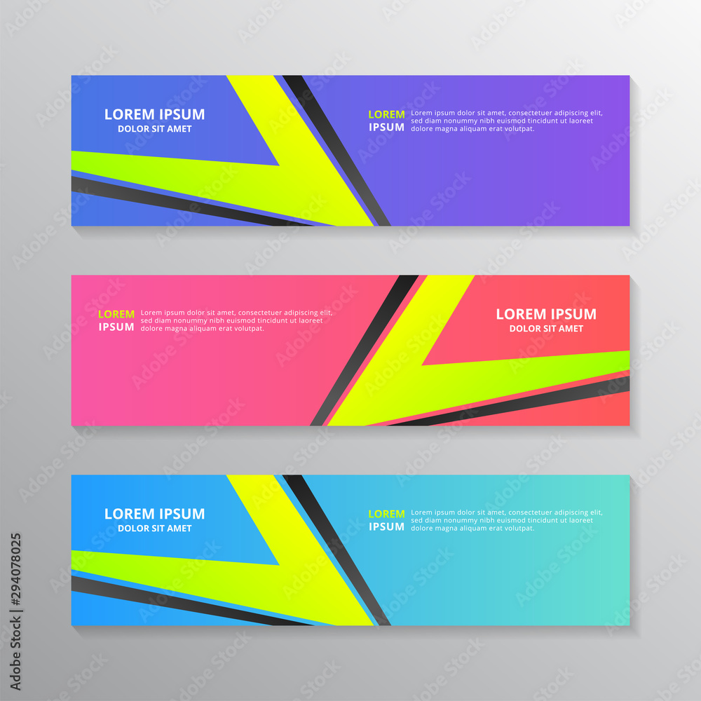 Business Banner Template, Web Header, Footer, Background Modern Design ...