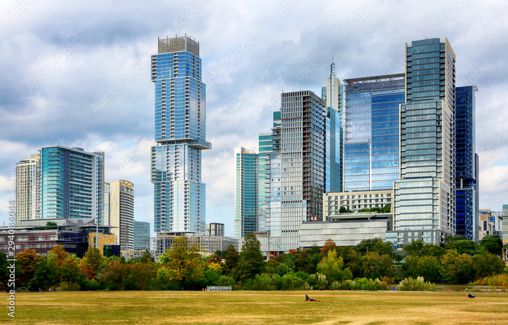 New modern buildings in downtown. Austin is the number 1 fastest ...