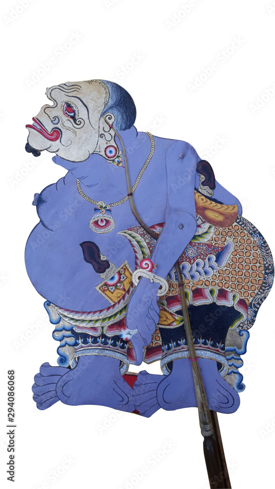 Puppet or Wayang Kulit, one of the traditional art of Java, Indonesia ...