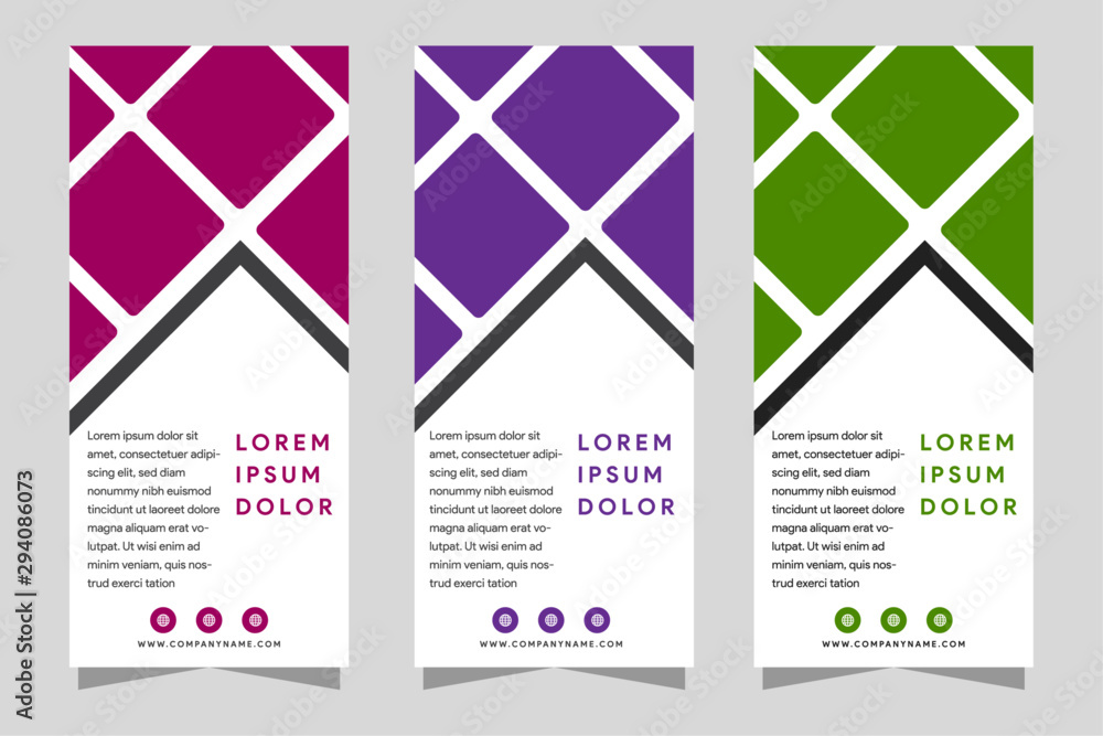 Set of modern vertical banners. Business templates. Cover design ...