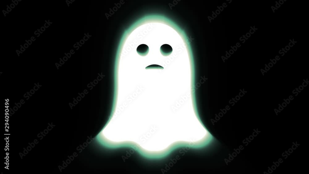 halloween blue light ghost in the night background Stock Video | Adobe ...