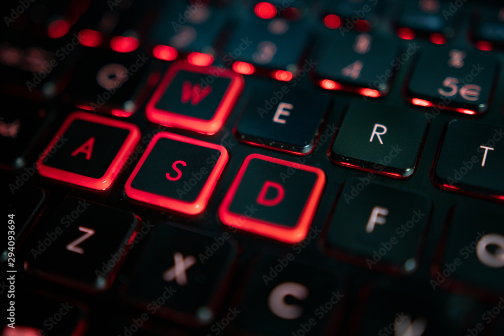 Teclado gamer Stock Photo | Adobe Stock