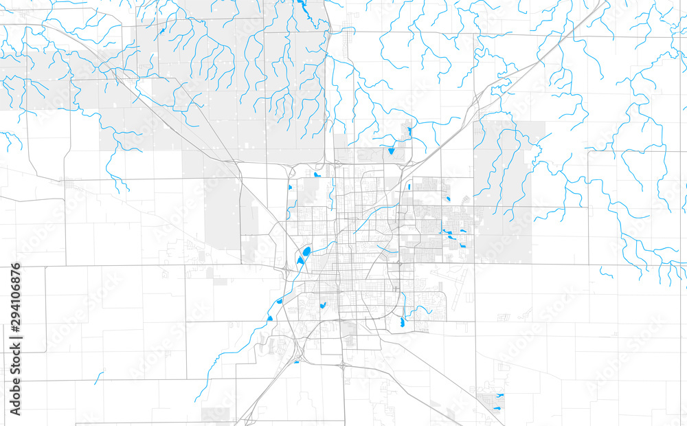 Vetor de Rich detailed vector map of Normal, Illinois, USA do Stock ...