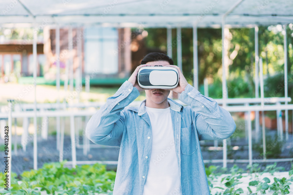 Zdjęcie Stock: iot smart industry farming 4.0 agriculture concept,Smart ...