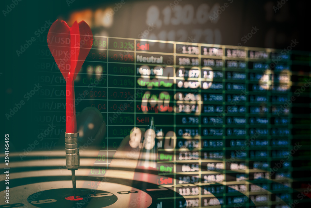 Charts of stock market instruments with various type of indicators and ...