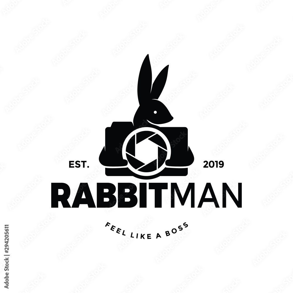 Animal bring lens of camera logo vector. Photographer and videographer ...