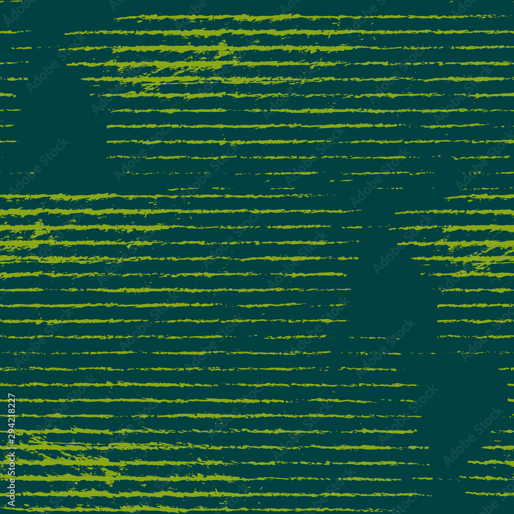 Abstract emerald hand-drawn pencil lines texture seamless pattern ...