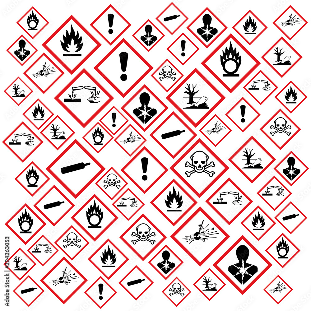 Poster Pictogrammes danger GHS. – Wall Art | UkPosters