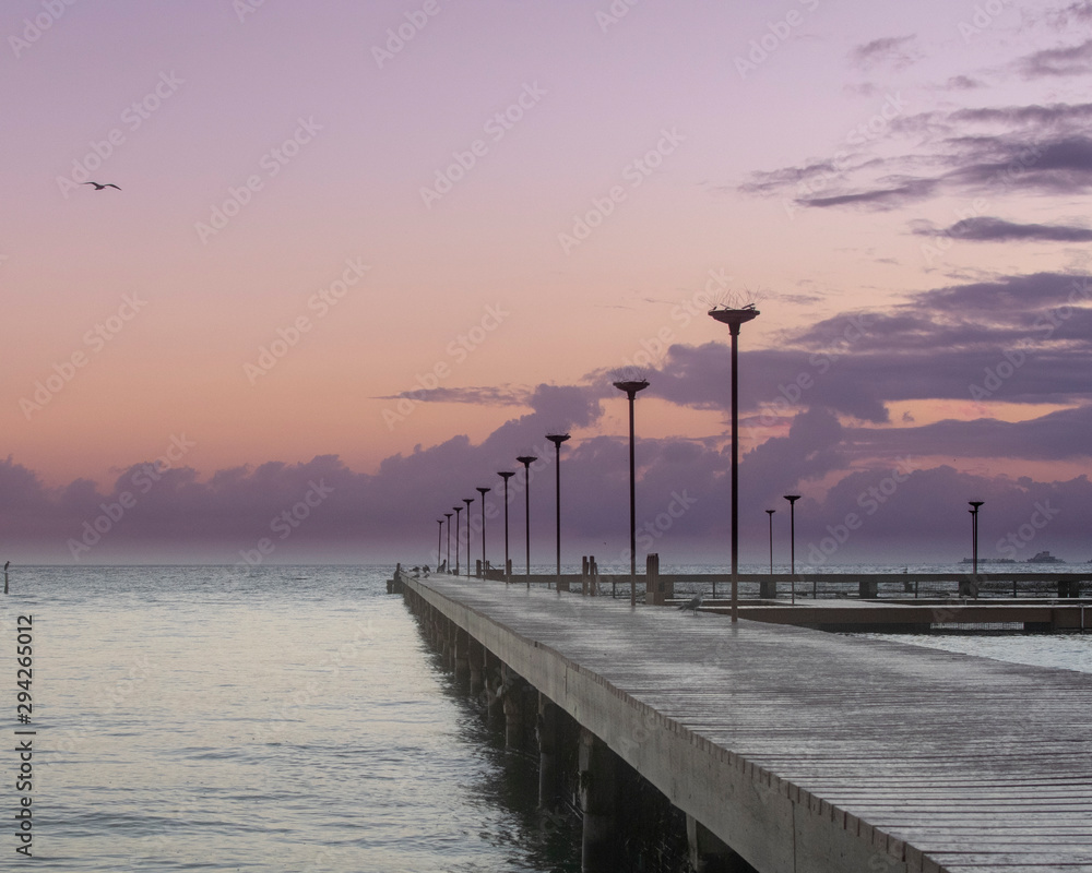 Mexican Beach Pier Stock Photo | Adobe Stock