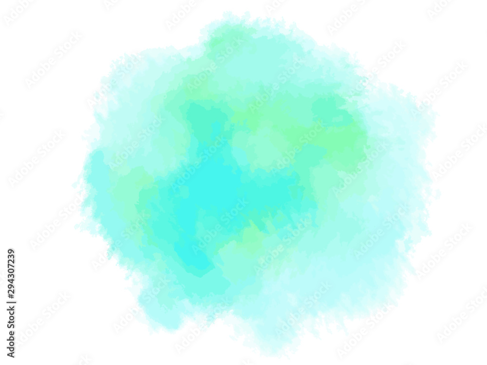 Colorful digital spot on isolated white background. Colored aquarelle ...