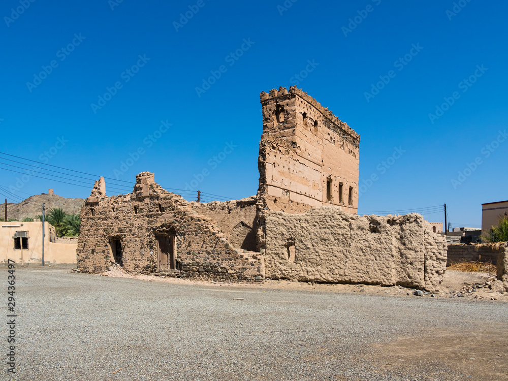Middle East, Arabia, Sultanate of Oman, Abandoned mud village Ibra ...