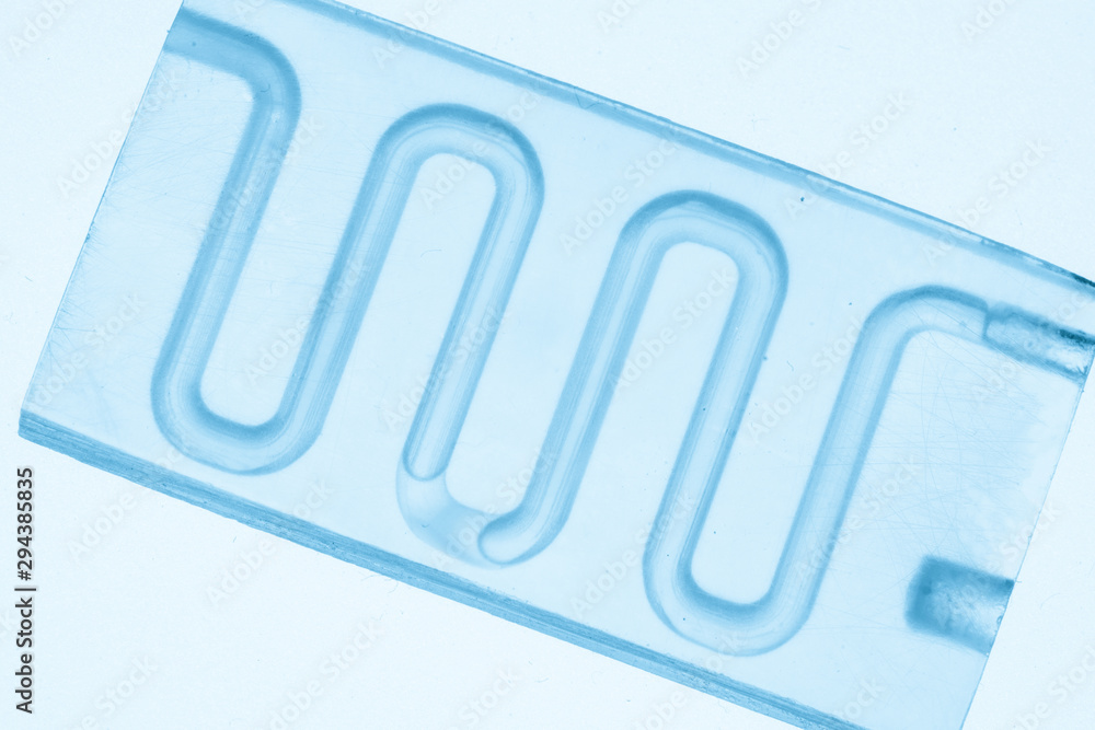 Foto de Organ-on-a-chip (OOC) - microfluidic device chip that simulates ...