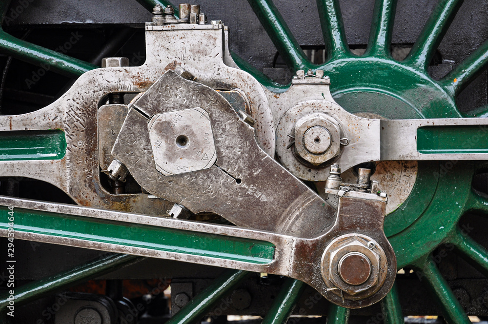 Dampflokomotive Gestänge Räder Antrieb Nahaufnahme Technik Nostalgie ...
