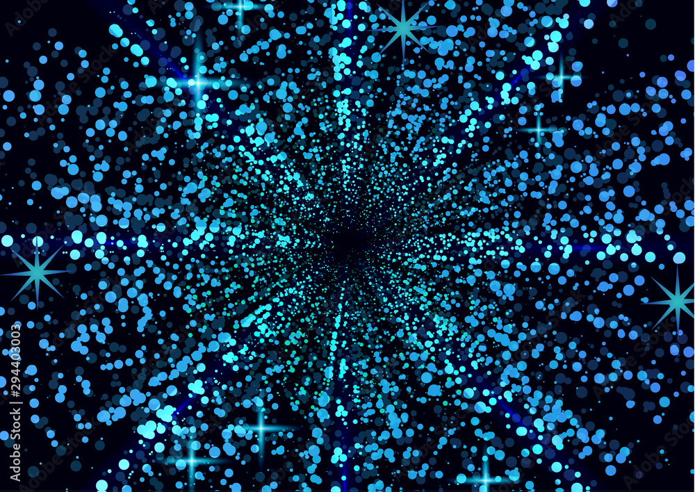 Bright light particles glitter background effect. Magic glow sparkling ...